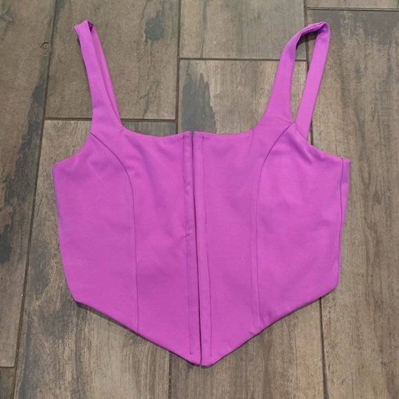 Amazon | Tops | Purple Corset Top | Poshmark